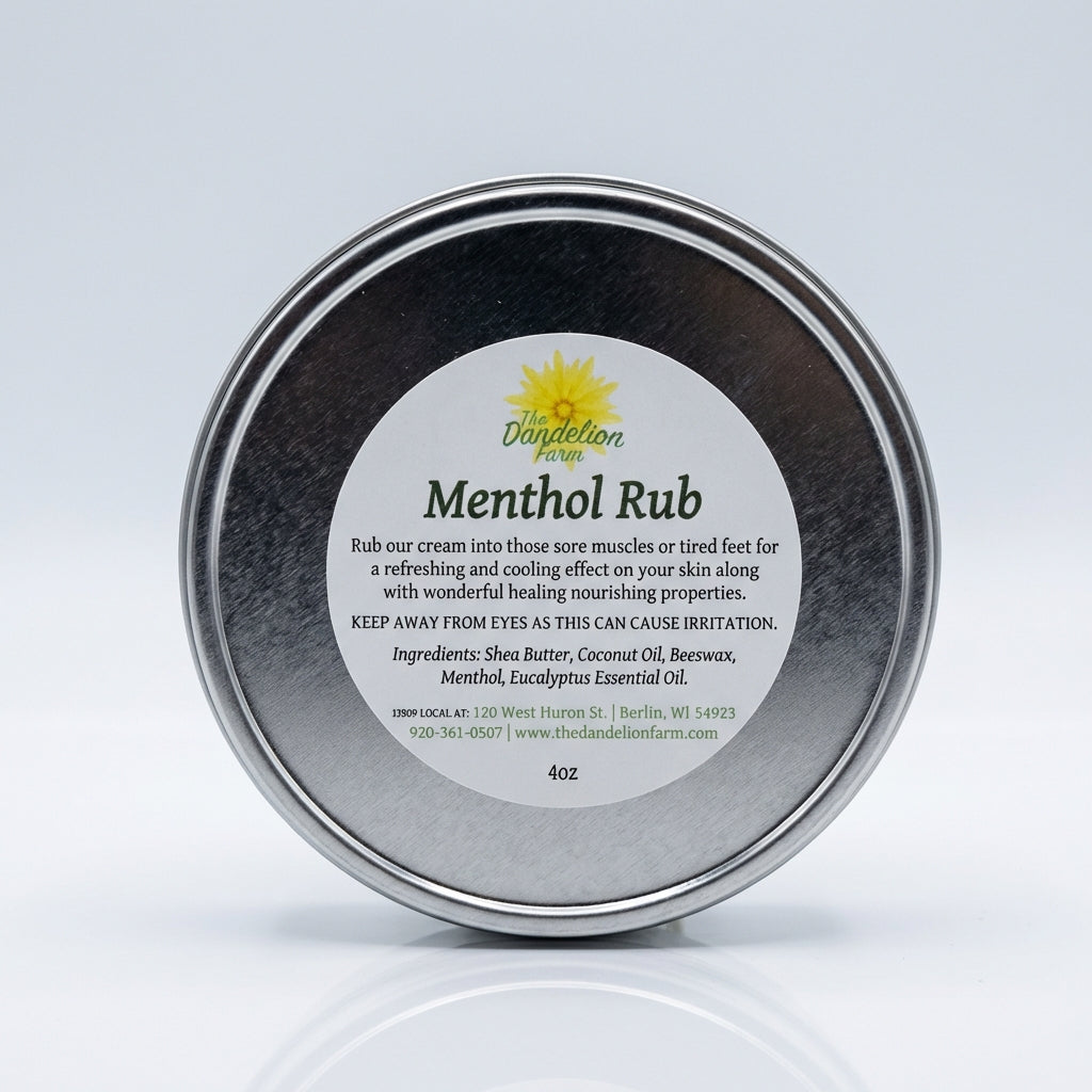 Menthol Rub – The Dandelion Farm